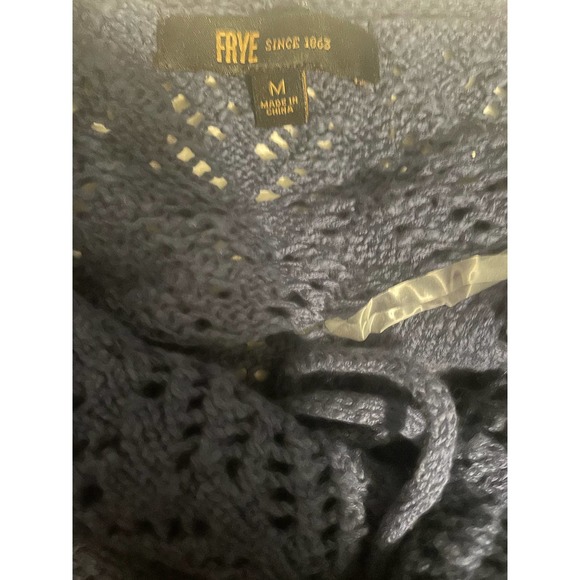 Frye | Sweaters | Frye Womens Pointelle Tie Long Sleeve Crop Knit ...